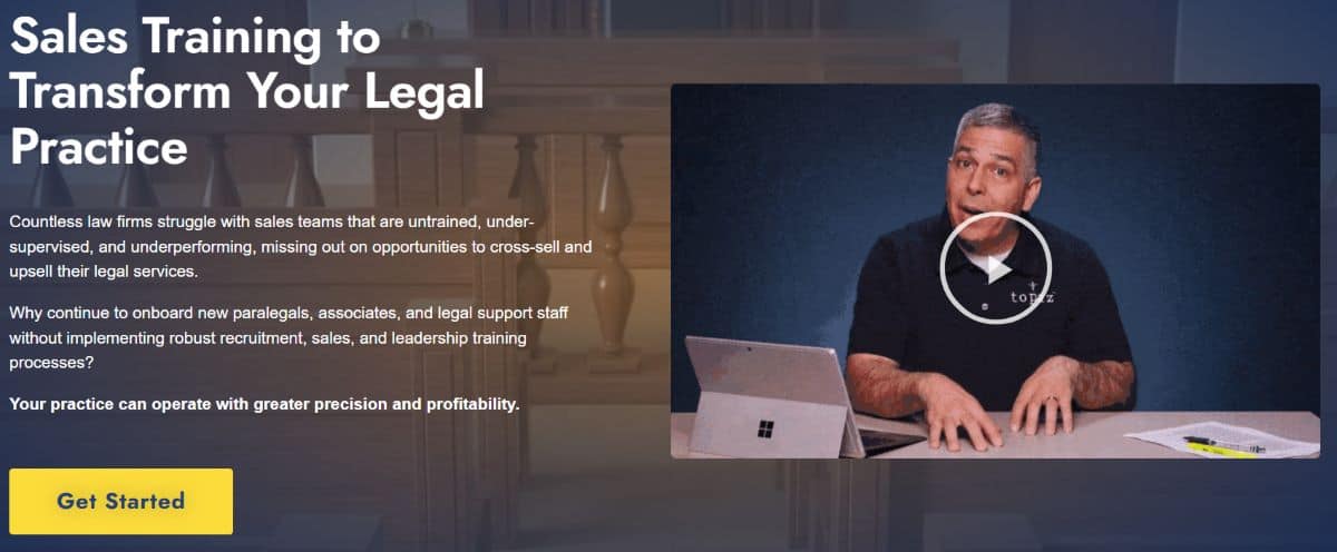 Sales Training for Legal Services