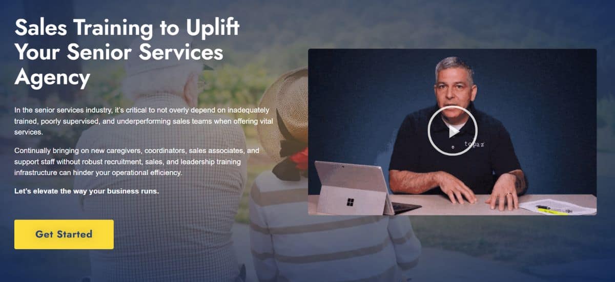 Sales Training for Senior Services