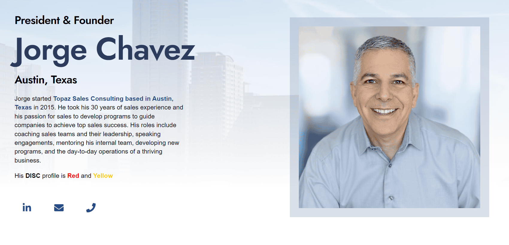 Jorge Chavez - Topaz Sales Consulting